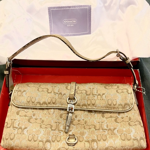 Coach | Bags | Coach Metallic Handbag Make An Offer | Poshmark